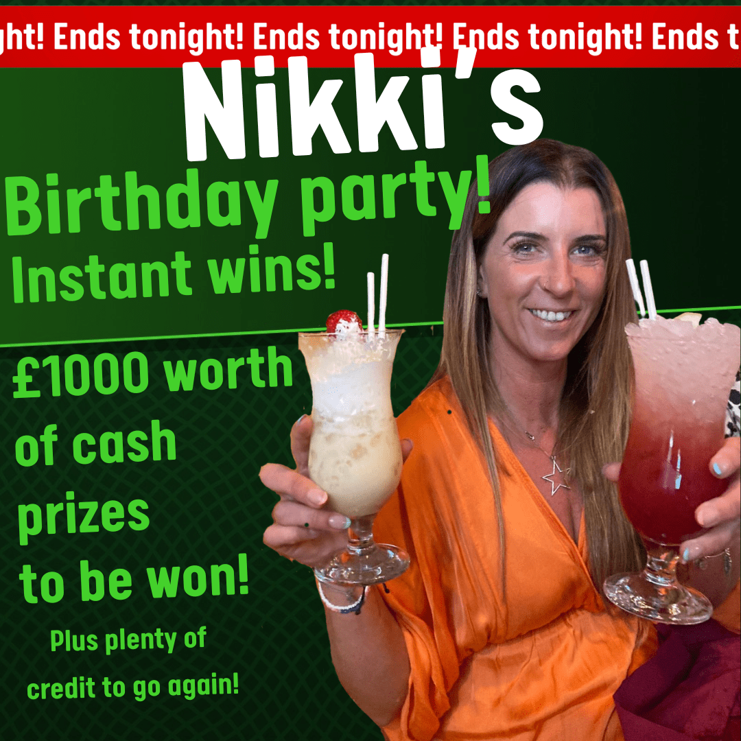 Nikkis Birthday Party Ending tonight - Lucky Lizards